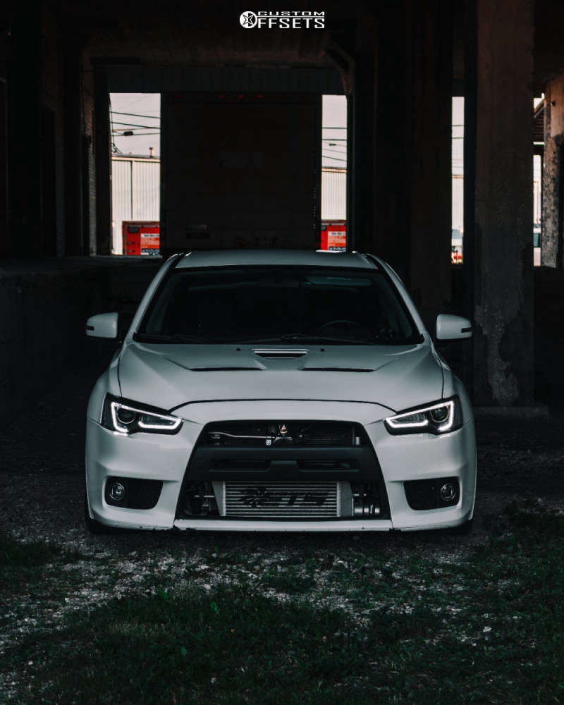 2015 Mitsubishi Lancer with 18x9.5 30 Varrstoen Es3 and 265/35R18 ...
