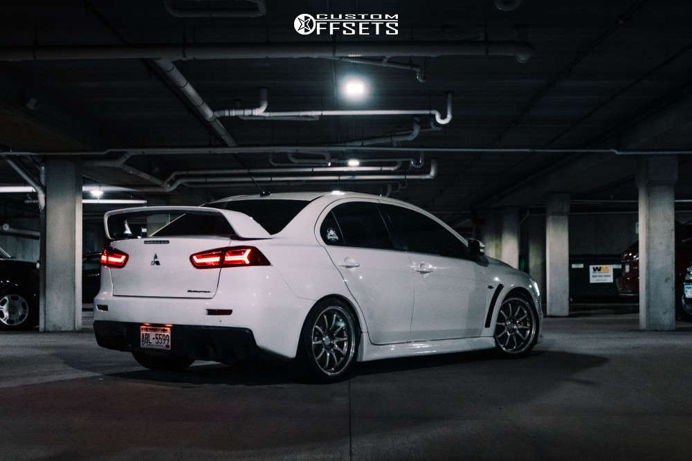 2015 Mitsubishi Lancer with 18x9.5 30 Varrstoen Es3 and 265/35R18 ...
