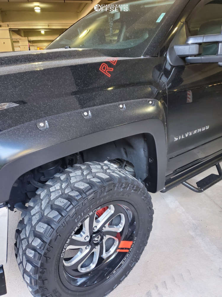 2017 Chevrolet Silverado 1500 with 22x10 -18 Fuel Flow D587 and 33/12 ...