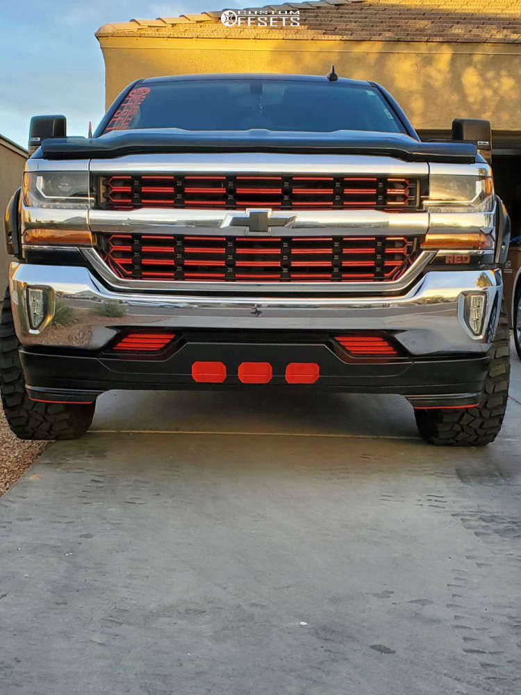 2017 Chevrolet Silverado 1500 with 22x10 -18 Fuel Flow D587 and 33/12 ...