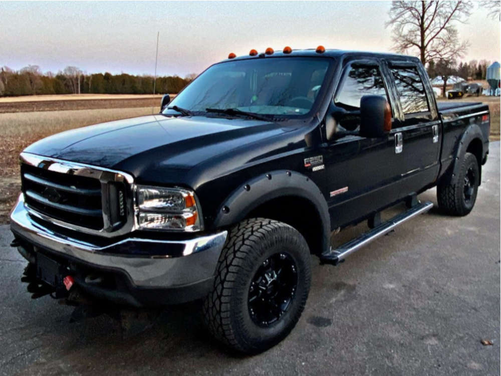 2004 Ford F-250 Super Duty with 17x9 -12 Ballistic Morax and 33/12.5R17 ...