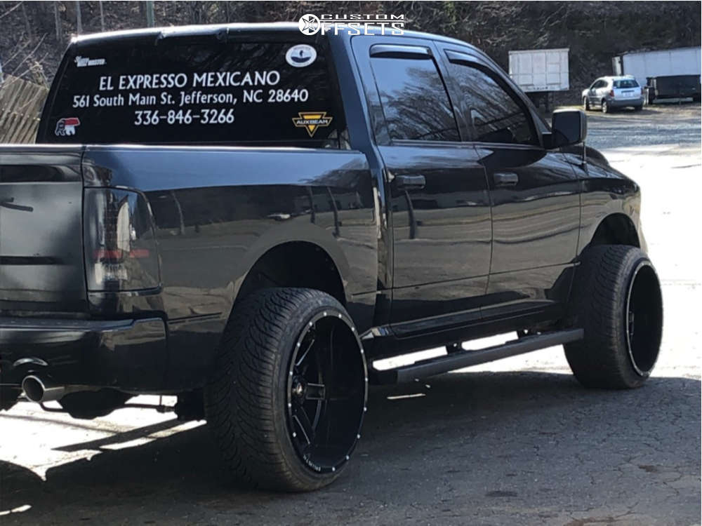 2015 Ram 1500 with 24x14 -81 Ballistic Rage and 305/35R24 Atturo Az800 ...