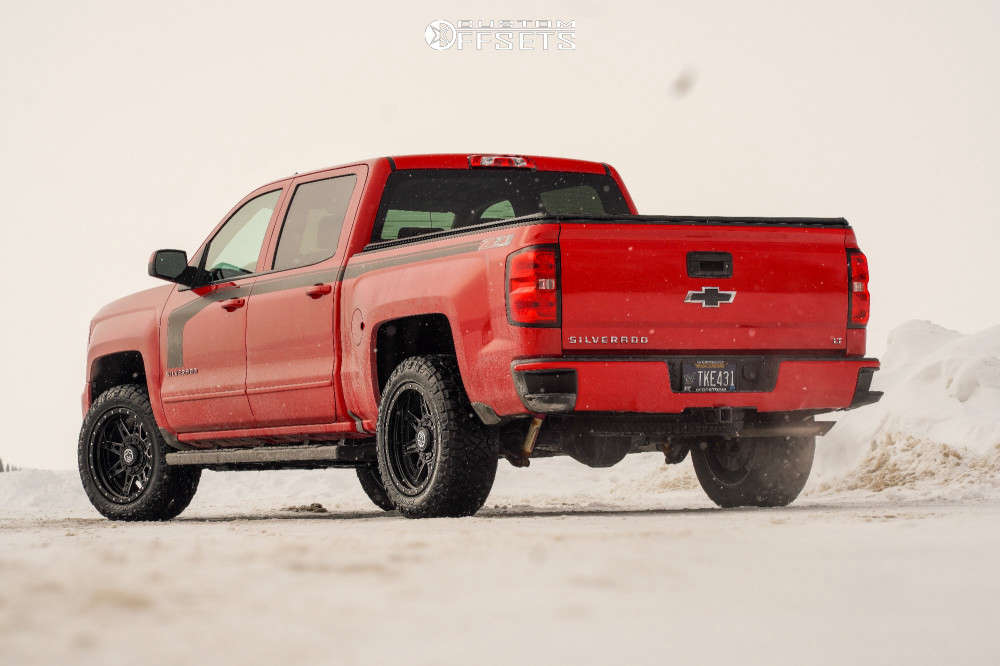 2016 Chevrolet Silverado 1500 with 20x10 -18 Anthem Off-Road Rogue and ...