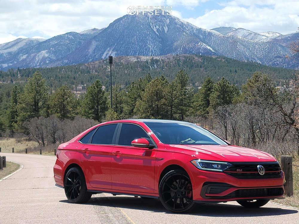 2020 Volkswagen Jetta with 19x8.5 35 Aodhan AFF7 and 225/35R19 Federal ...