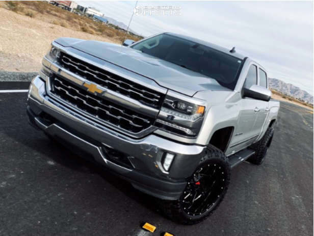 2018 Chevrolet Silverado 1500 with 20x12 -44 Elevate Offroad ELV8.1 and ...