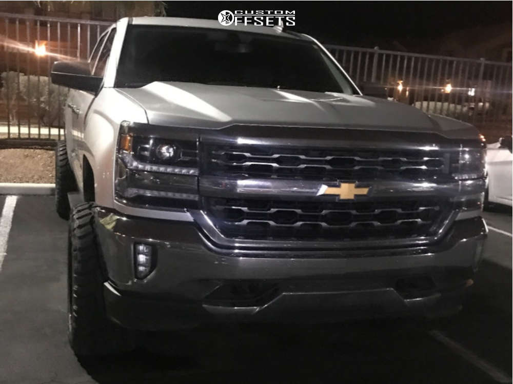2018 Chevrolet Silverado 1500 with 20x12 -44 Elevate Offroad ELV8.1 and ...