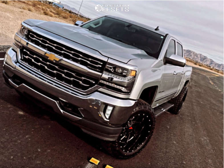 2018 Chevrolet Silverado 1500 with 20x12 -44 Elevate Offroad ELV8.1 and ...