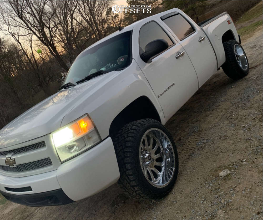 2007 Chevrolet Silverado 1500 with 22x12 -44 Hardcore Offroad Hc15 and ...