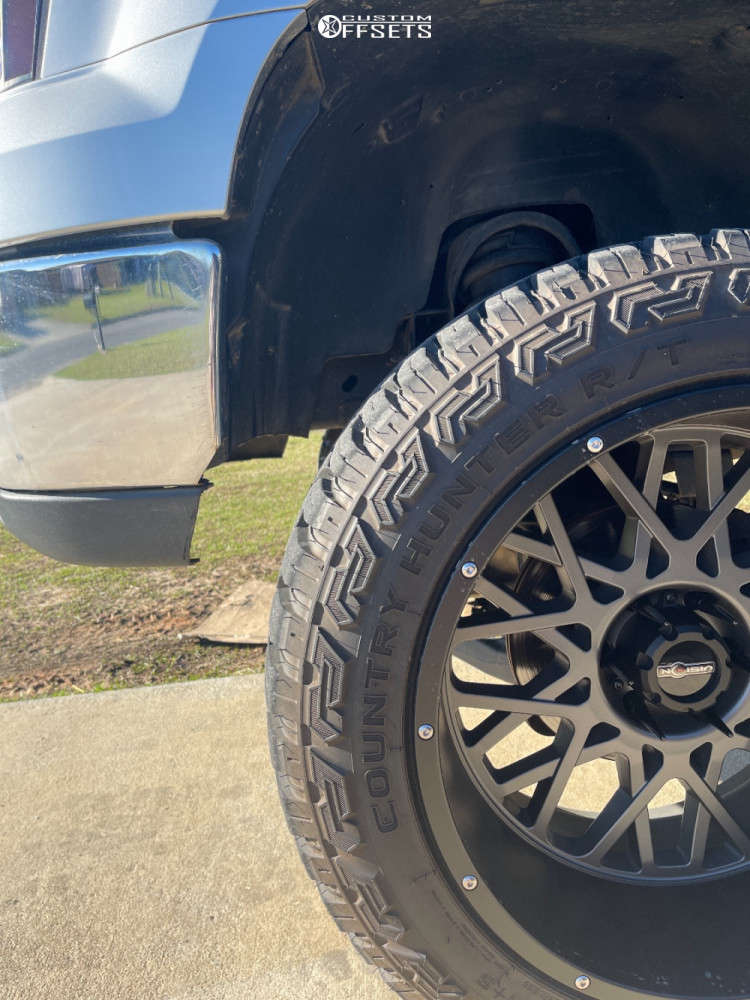 2013 GMC Sierra 1500 with 22x12 -51 Vision Rocker 412 and 35/12.5R22 ...