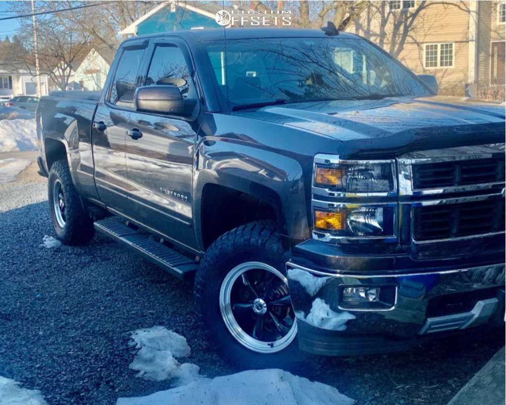 2015 Chevrolet Silverado 1500 with 17x8 Vision Legend 6 and 285/70R17 ...