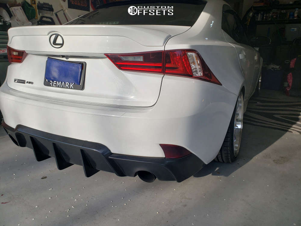 2015 Lexus IS250 with 19x9.5 35 ESR Cs11 and 235/35R19 Ironman Imove ...