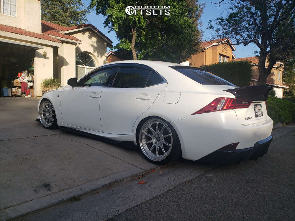 2015 Lexus IS250 with 19x9.5 35 ESR Cs11 and 235/35R19 Ironman Imove ...