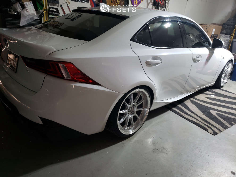 2015 Lexus IS250 with 19x9.5 35 ESR Cs11 and 235/35R19 Ironman Imove ...