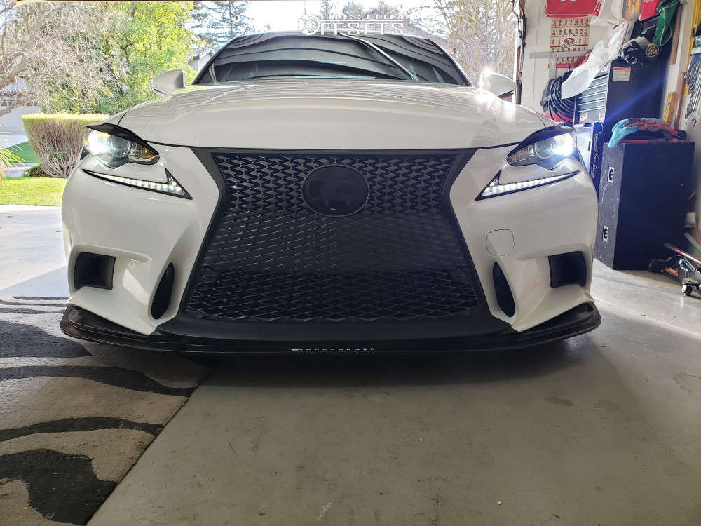2015 Lexus IS250 with 19x9.5 35 ESR Cs11 and 235/35R19 Ironman Imove ...