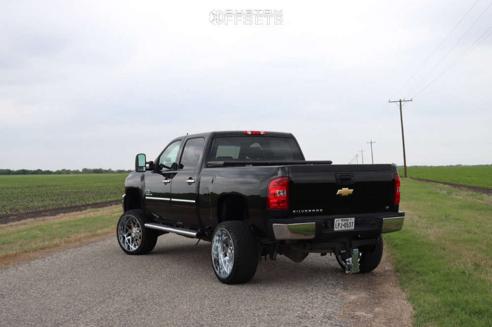 2013 Chevrolet Silverado 2500 HD with 24x12 -44 Axe Offroad Nemesis and ...