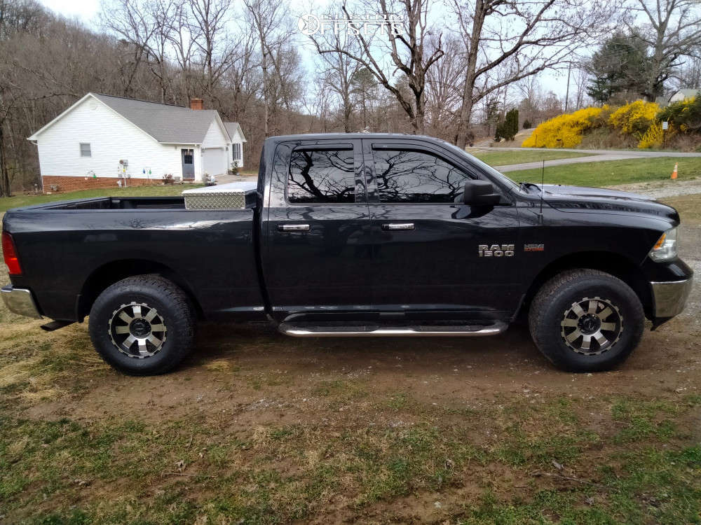 2017 Ram 1500 with 17x9 -12 Impact Destroyer and 33/12.5R17 Nitto Terra ...