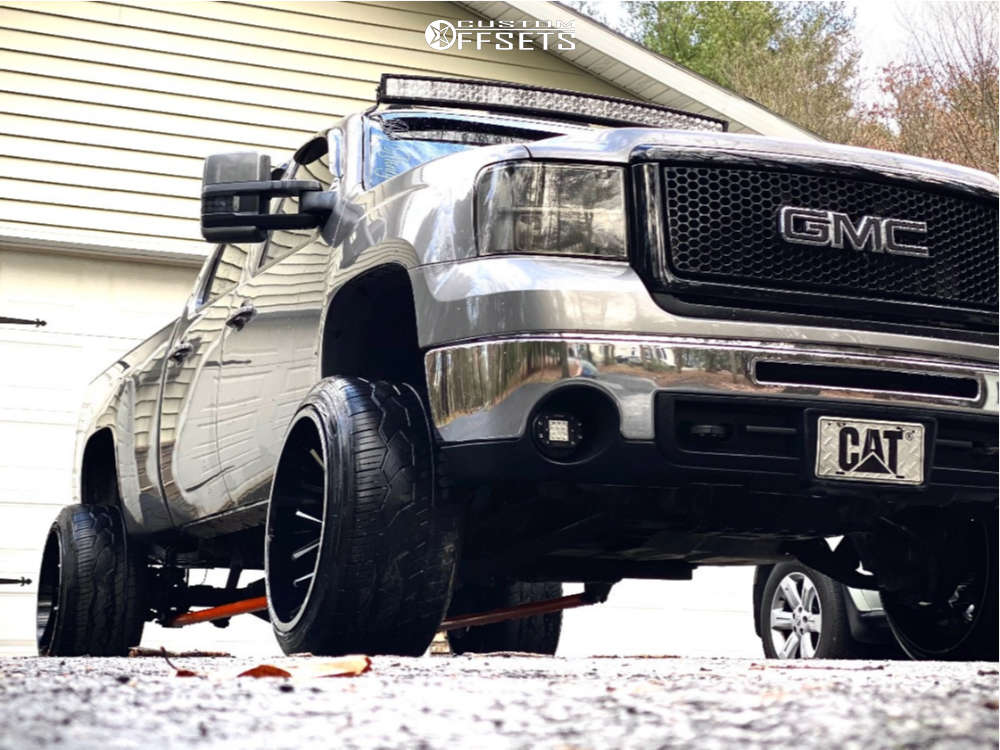 2009 GMC Sierra 2500 HD with 22x14 -76 Dropstars 654bm and 305/40R22 ...