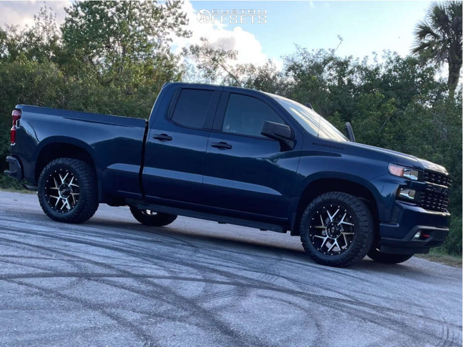 2020 Chevrolet Silverado 1500 with 20x9 1 Vision Sliver and 33/11.5R20 ...