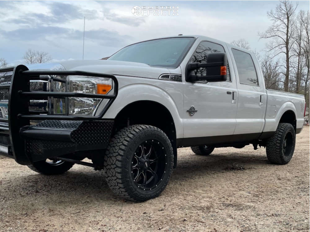 2014 Ford F-350 Super Duty with 20x10 -24 Dropstars 645MB and 33/12 ...
