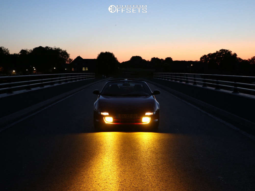 1992 Toyota MR2 with 17x7 35 Japan Racing Jr21 and 195/40R17 Yokohama ...