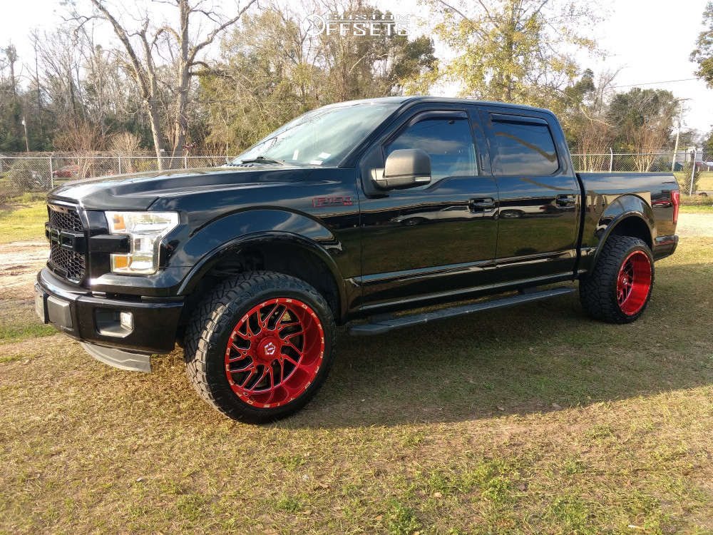 2016 Ford F-150 with 22x12 -44 TIS 544RM and 305/45R22 Nitto Ridge ...