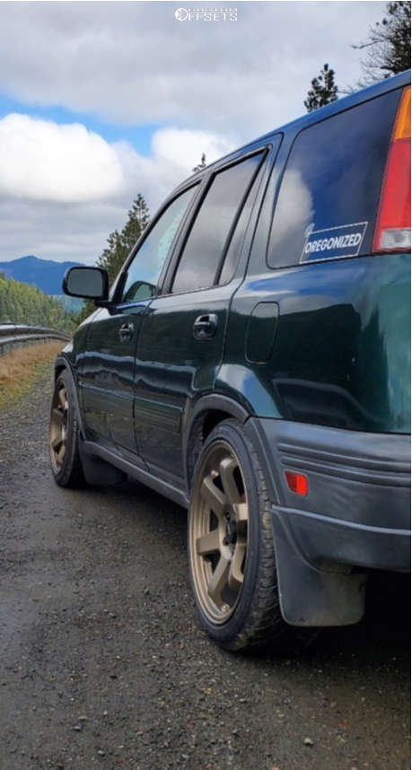 2001 Honda CR-V with 18x8.5 35 AVID1 AV6 and 225/40R18 Federal SS595 ...
