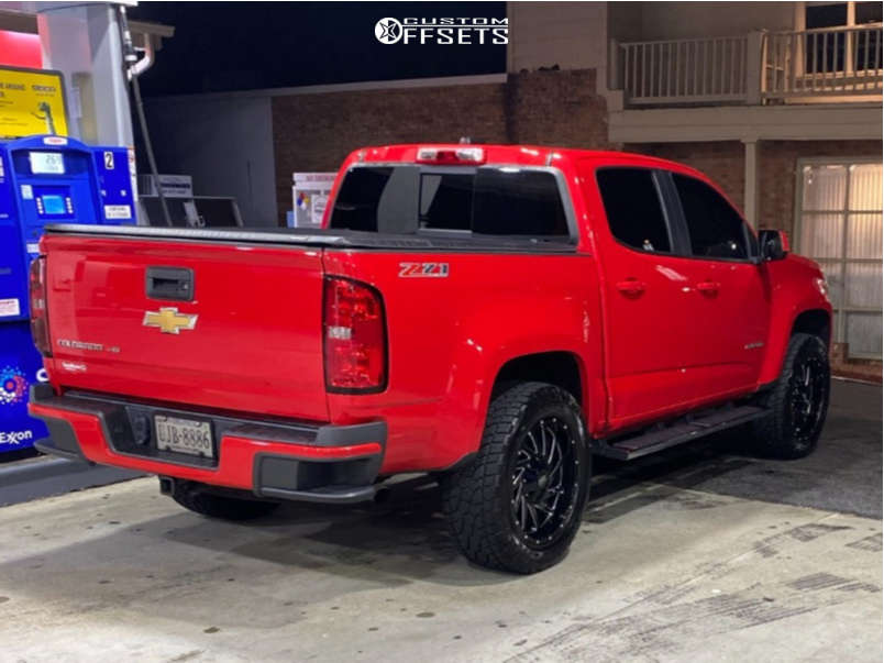 2017 Chevrolet Colorado with 20x9 Hardrock Crusher H704 and 33/12.5R20 ...