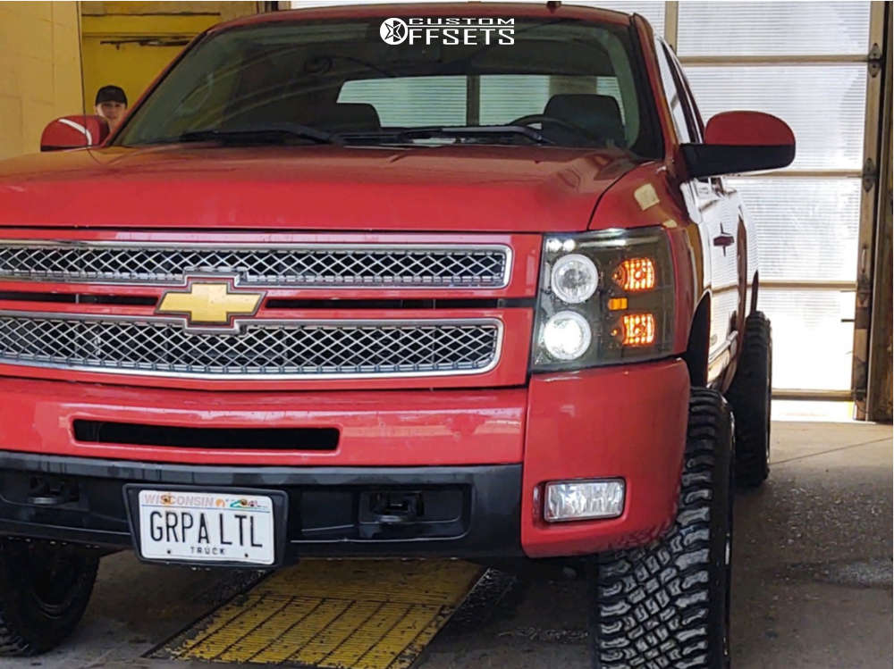 2013 Chevrolet Silverado 1500 with 20x12 -44 Ballistic Rage and 31/12.5R20 Atturo Trail Blade XT ...