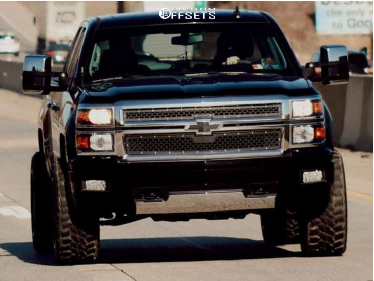 2015 Chevrolet Silverado 1500 with 20x12 -44 Hostile Alpha and 33/12 ...