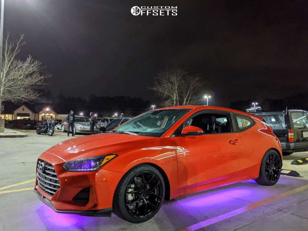 2019 Hyundai Veloster with 18x8.5 45 Enkei Tsr-x and 225/40R18 Goodyear ...