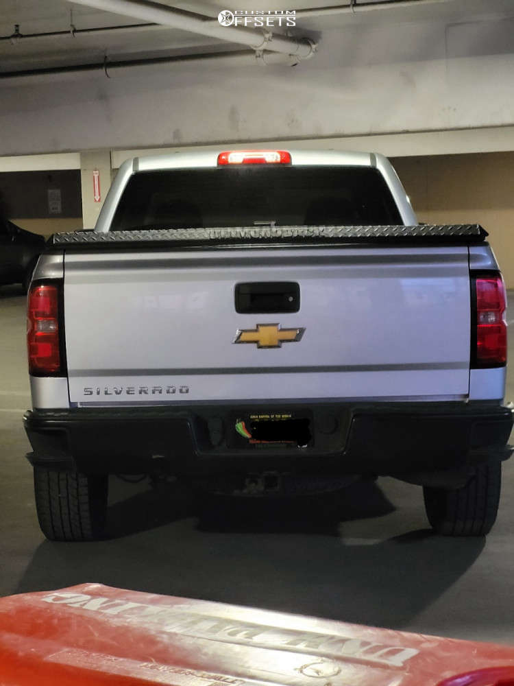 2015 Chevrolet Silverado 1500 with 17x9 -12 Ballistic Morax and 265 ...