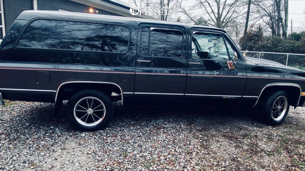 1991 Chevrolet R1500 Suburban with 17x8 0 Vision Dazzler and 27/10.5R17 ...