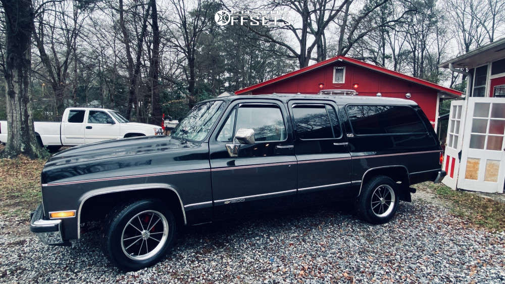 1991 Chevrolet R1500 Suburban with 17x8 0 Vision Dazzler and 27/10.5R17 ...