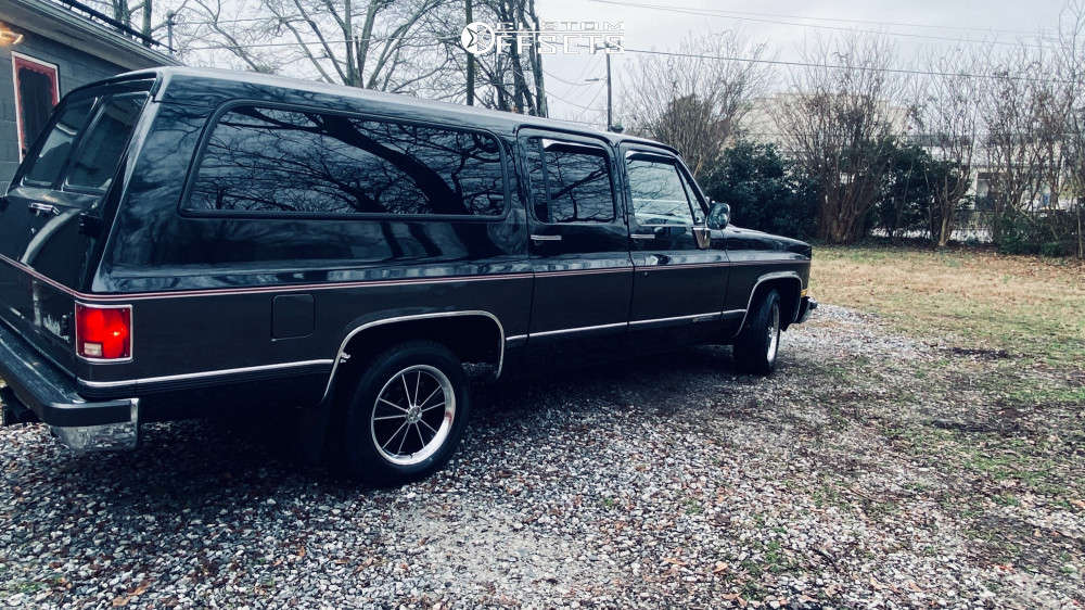 1991 Chevrolet R1500 Suburban with 17x8 0 Vision Dazzler and 27/10.5R17 ...
