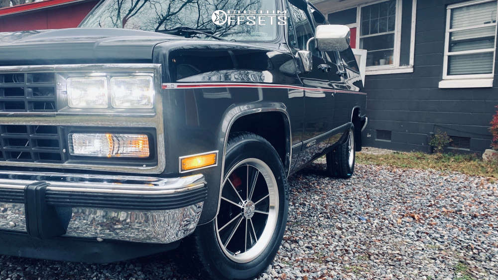 1991 Chevrolet R1500 Suburban with 17x8 0 Vision Dazzler and 27/10.5R17 ...