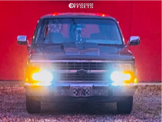 1991 Chevrolet R1500 Suburban with 17x8 0 Vision Dazzler and 27/10.5R17 ...