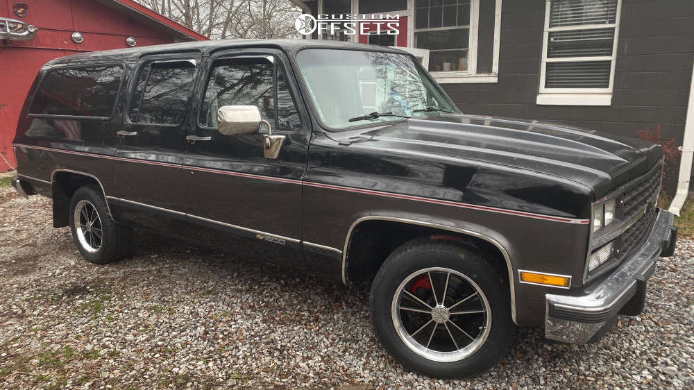1991 Chevrolet R1500 Suburban with 17x8 0 Vision Dazzler and 27/10.5R17 ...