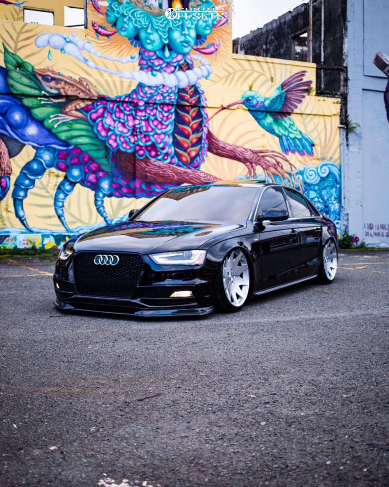 2014 Audi A4 with 20x9.5 35 MRR Hr3 and 235/35R20 Lexani Lx-nine and Air Suspension | Custom Offsets