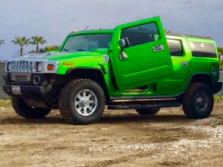 2003 Hummer H2 with 17x9 -4 DETATA Dt-140 Ounce and 35/12.5R17 Ironman ...