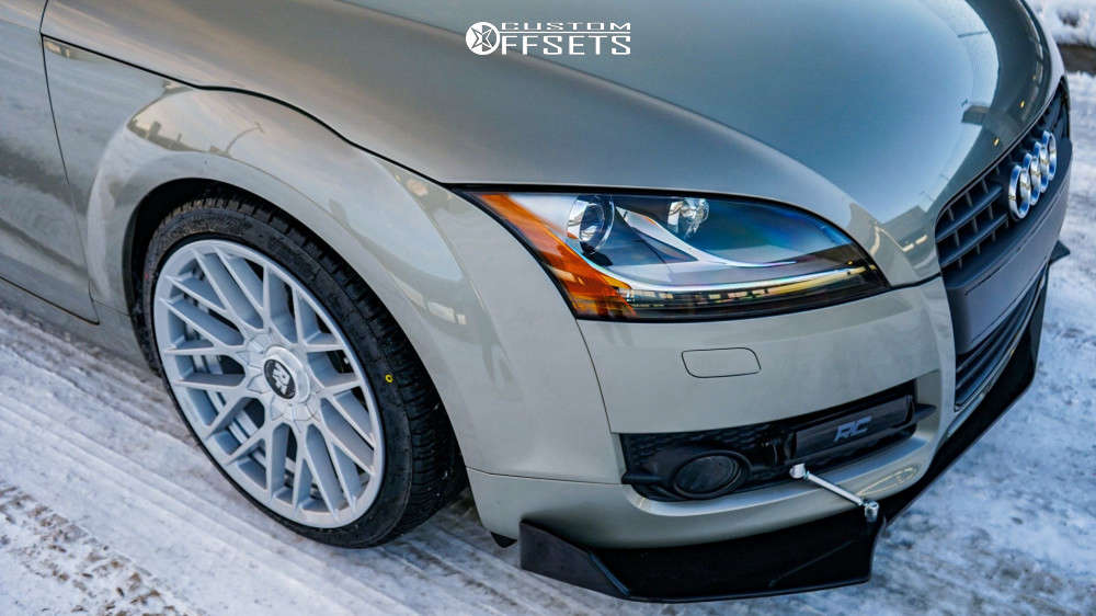 2008 Audi TT with 18x9.5 35 Rotiform Rse and 255/35R18 Nankang Ns-25 and Lowering Springs ...