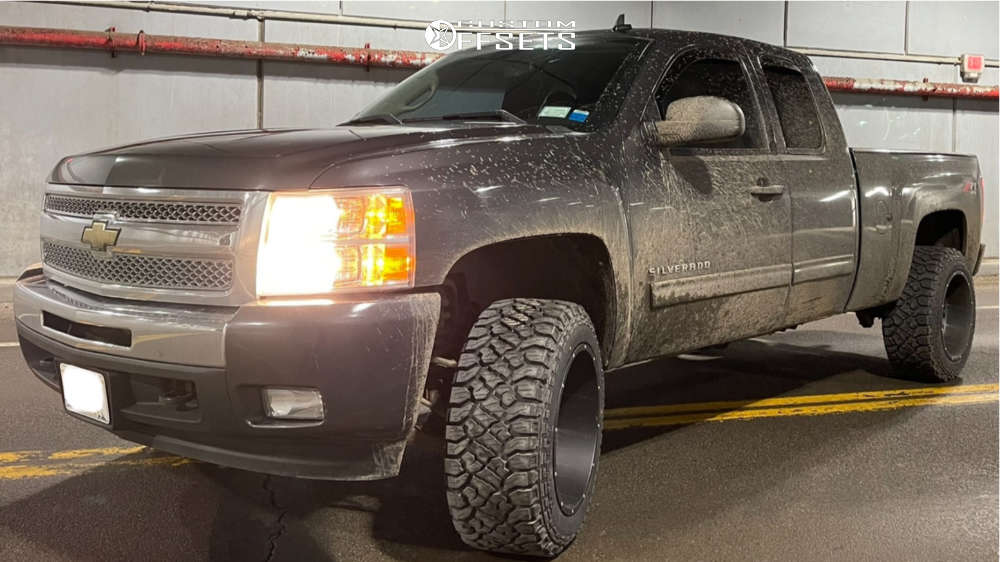 2011 Chevrolet Silverado 1500 with 20x12 -51 Vision Rocker and 33/12 ...