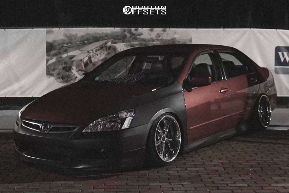 2007 Honda Accord with 18x10 15 Weds Cerberus Ii and 225/35R18 Federal ...