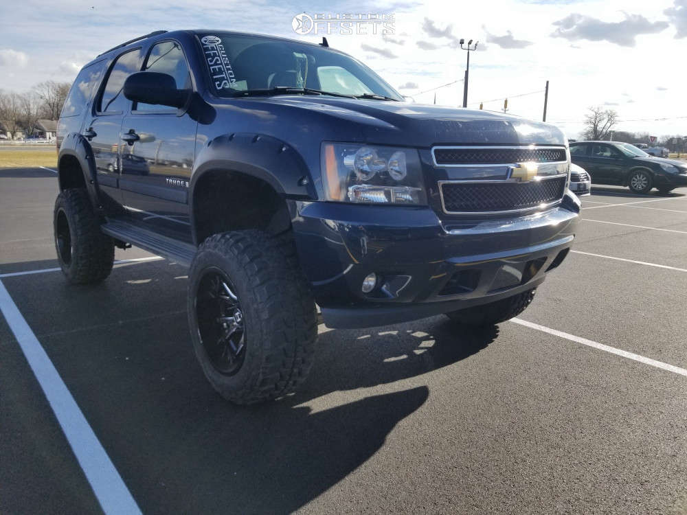 2008 Chevrolet Tahoe with 20x12 -44 Hostile Rage and 35/12.5R20 Federal ...