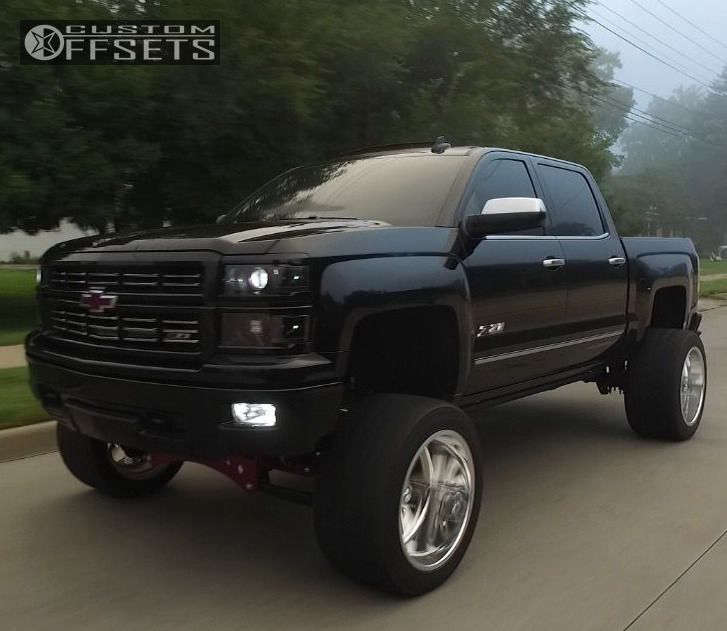 2015 Chevrolet Silverado 1500 with 22x14 -73 American Force Buckshot SS and 355/40R22 Nitto ...