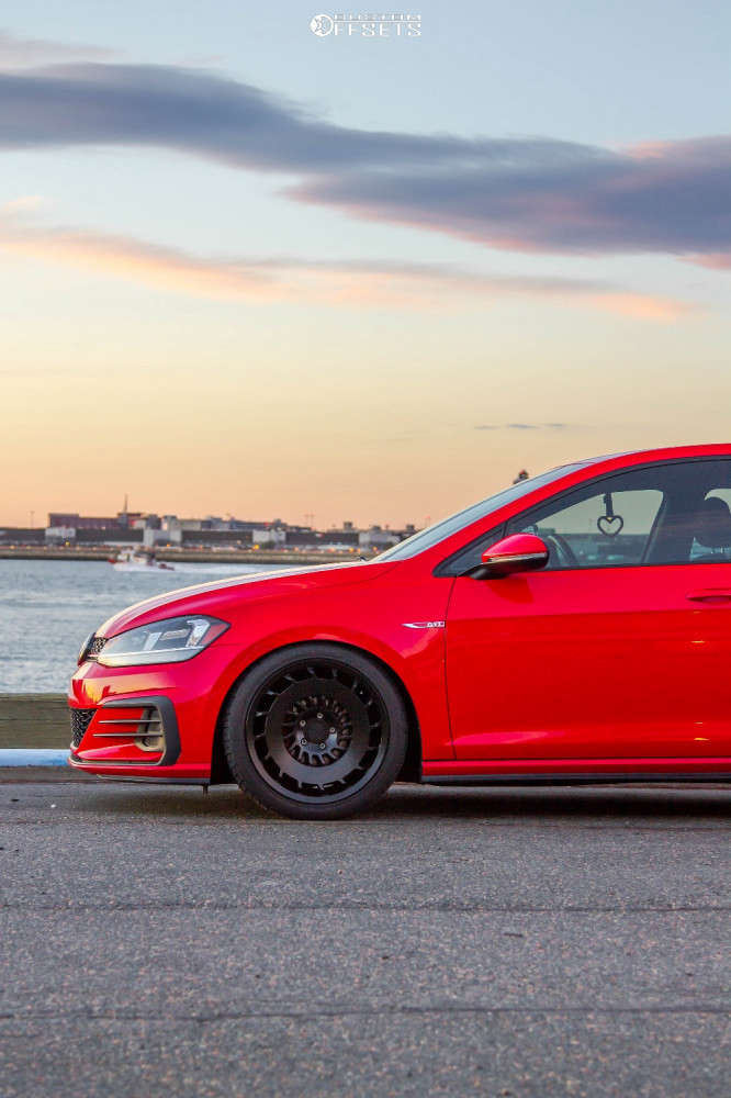 2018 Volkswagen GTI with 18x8.5 45 Rotiform Ccv and 235/40R18 Federal SS595 and Coilovers ...