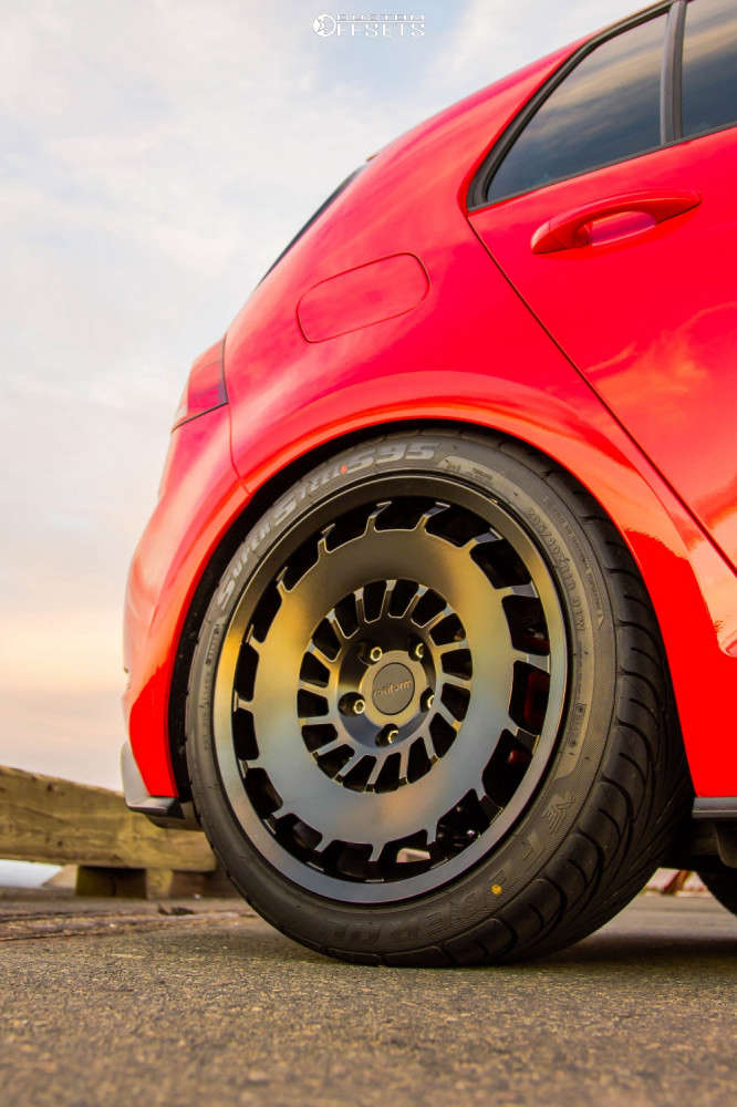 2018 Volkswagen GTI with 18x8.5 45 Rotiform Ccv and 235/40R18 Federal ...