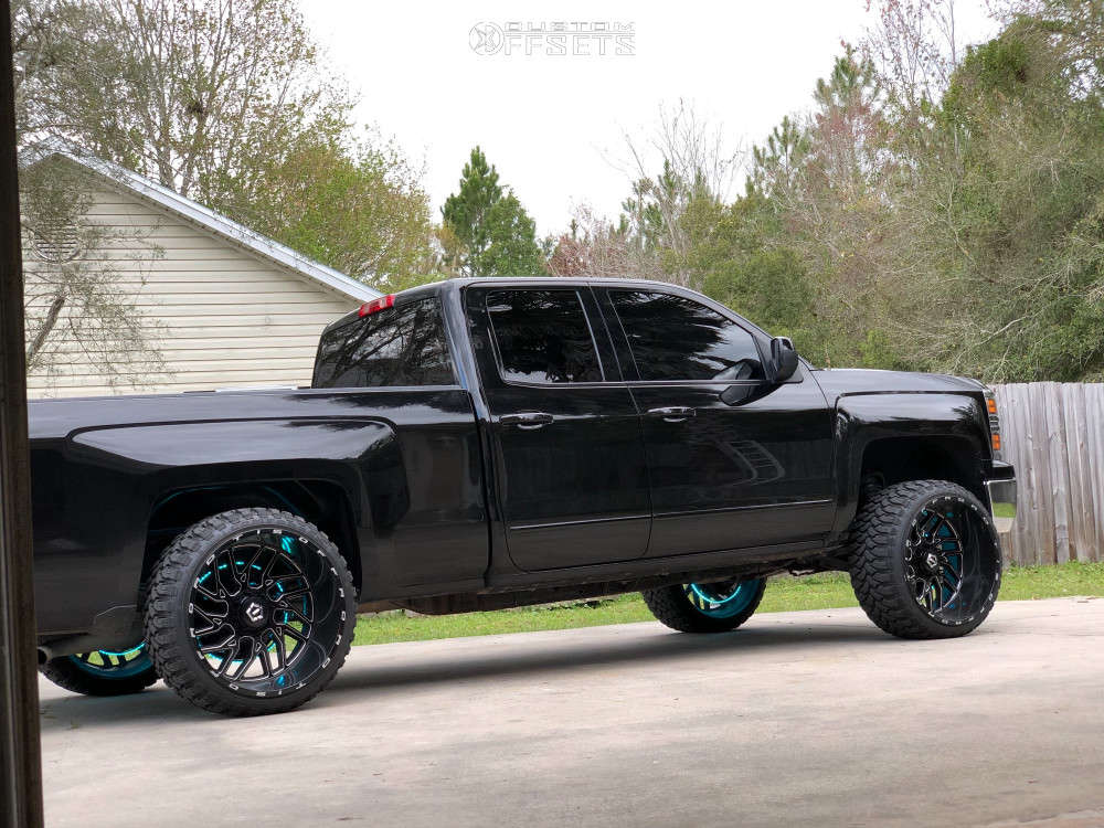 2015 Chevrolet Silverado 1500 with 24x14 -76 TIS 544BM and 33/12.5R24 ...