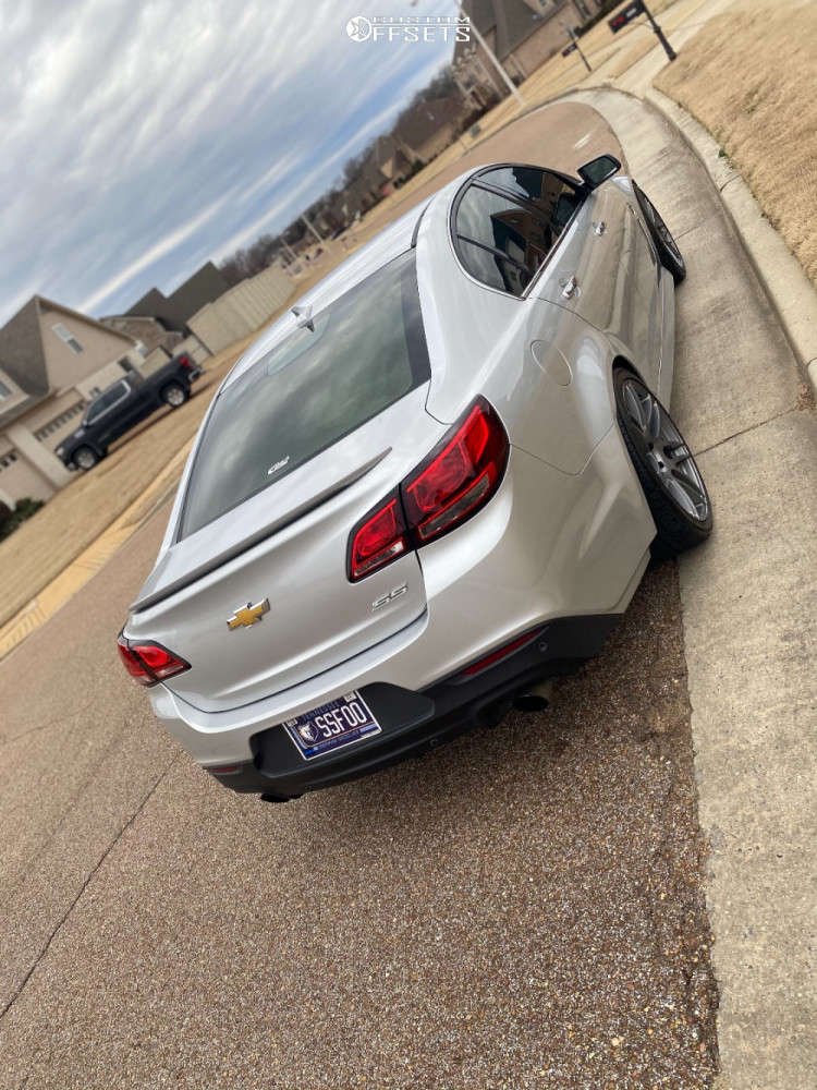 2014 Chevrolet SS with 20x9 35 Forgestar F14 and 255/35R20 Goodyear Eagle Sport All Season Rof ...