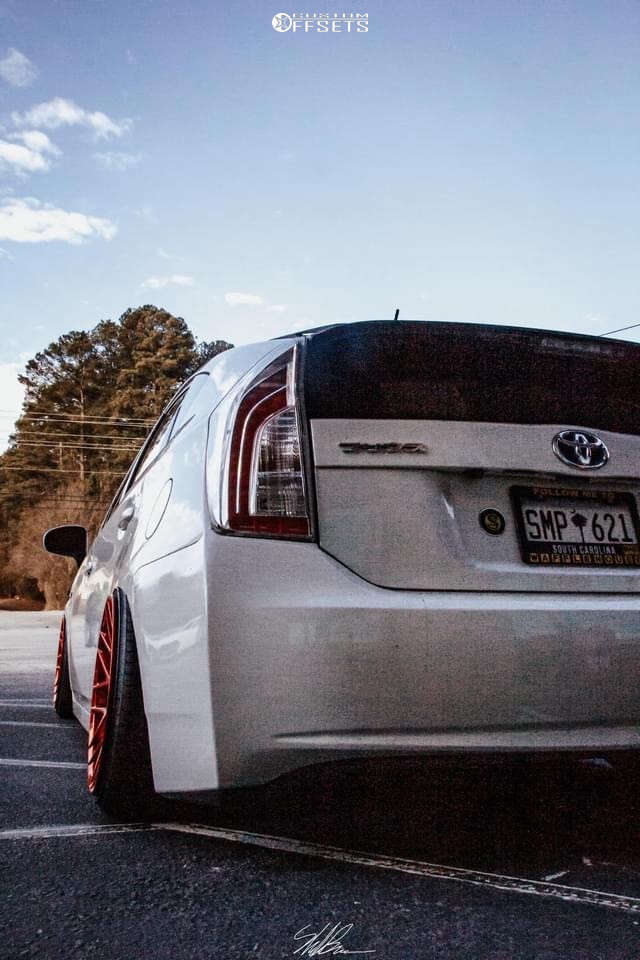 2013 Toyota Prius with 18x9.5 25 Rotiform Rse and 215/35R18 Atrezzo 868 ...