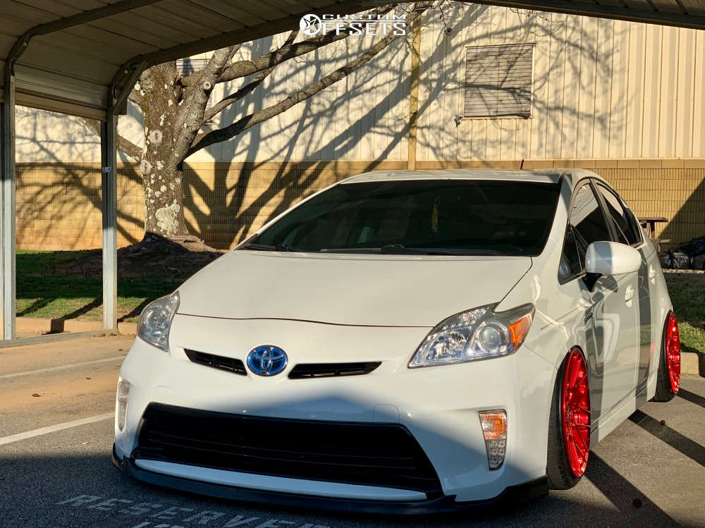 2013 Toyota Prius with 18x9.5 25 Rotiform Rse and 215/35R18 Atrezzo 868 ...
